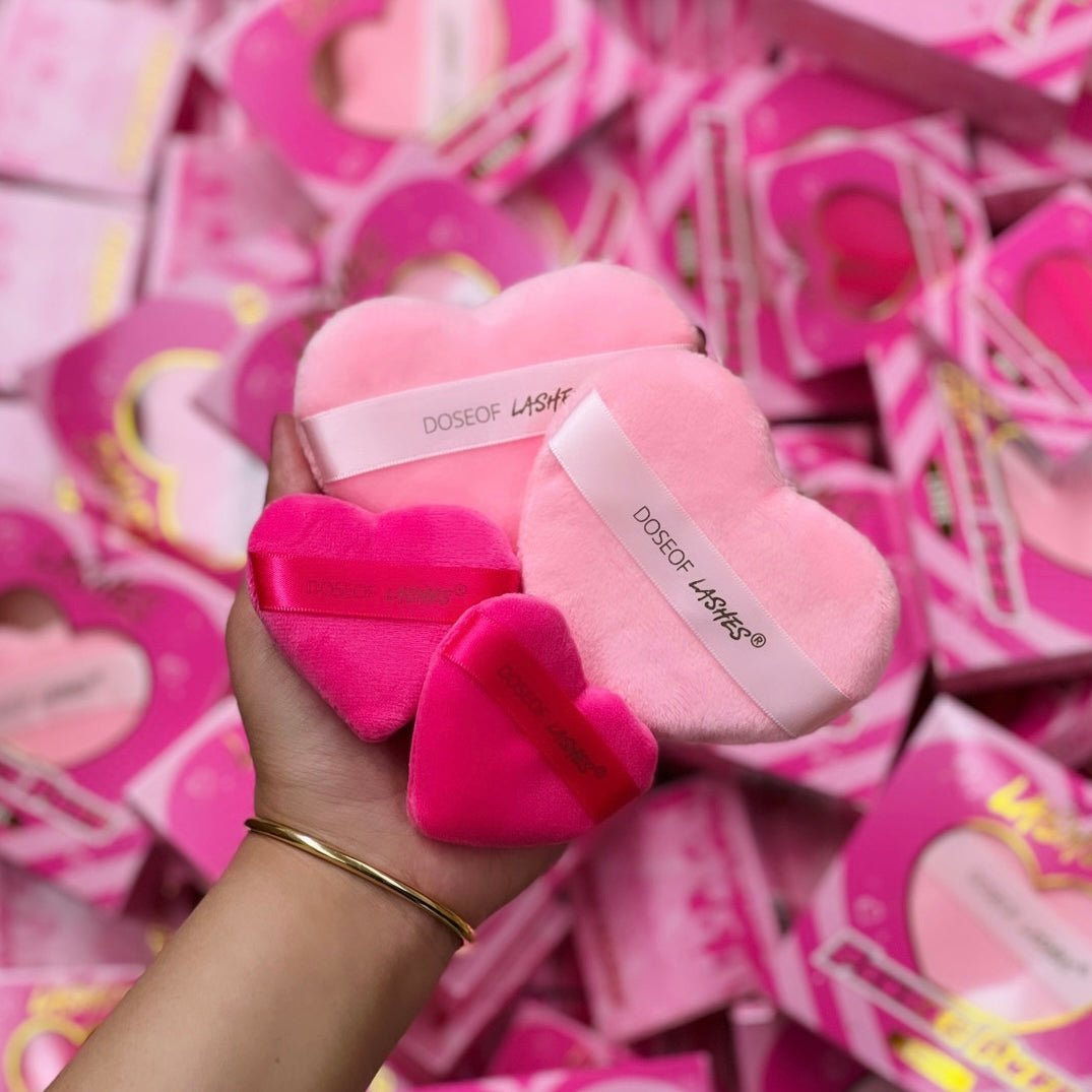 Heart Powder Puff Duo – Dose of Lashes
